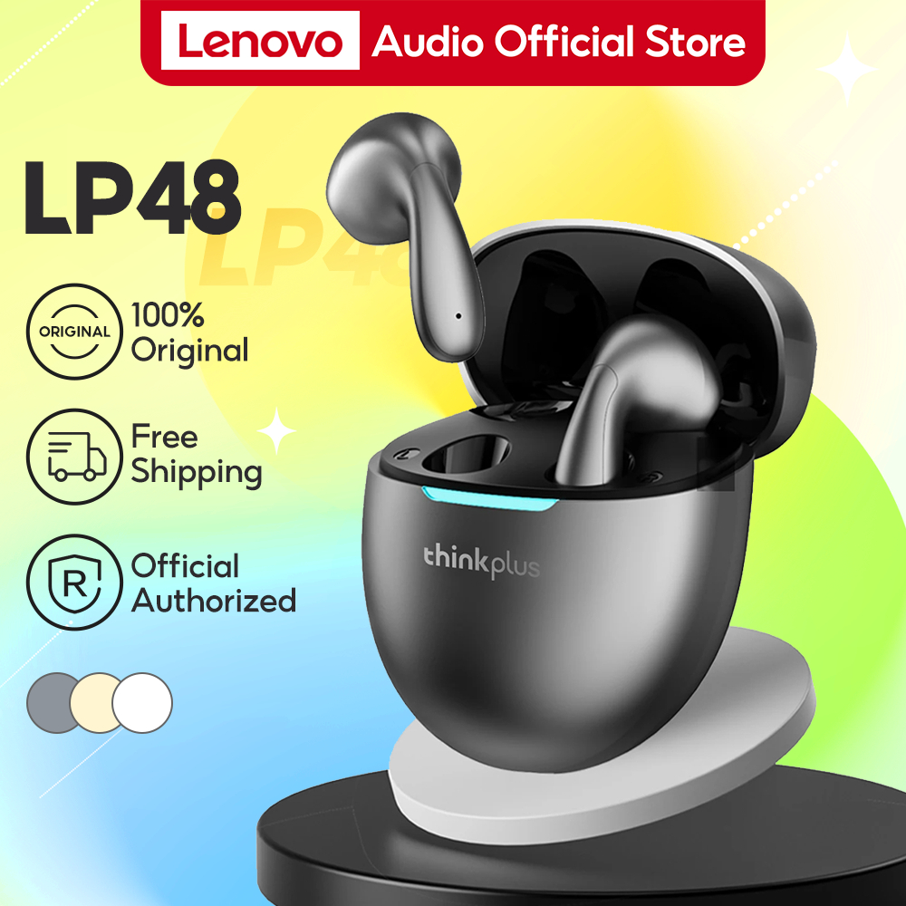 Lenovo Thinkplus LP48 Bluetooth 5.4 หูฟังไร ้ สาย Curve Design สวมใส ่ สบายเสียงวิเคราะห ์ สูง ...