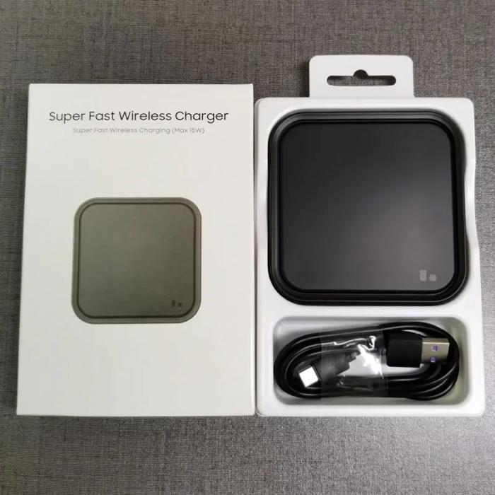 15w Fast Charge Wireless Charger Pad EP-P2400 สําหรับ Galaxy S24 S23 S22 S21 S20 หมายเหตุ 20 ...
