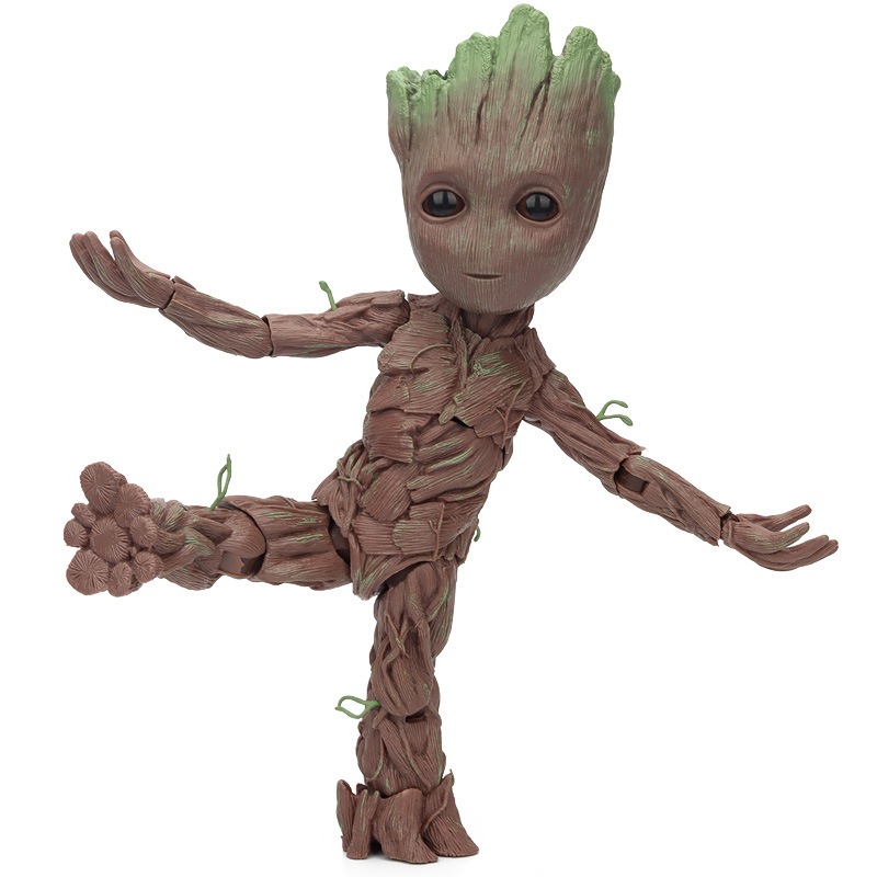 Galaxy Guard Groot โมเดลเครื่องประดับตุ๊กตารูป Little Tree Man แบบ ...