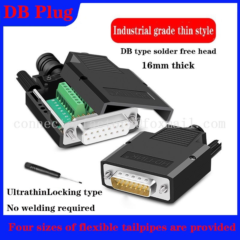 Db9, DB15, DB25 olderless 26-37 pin VGA ชายหญิงเชื่อมต่อ COM พอร์ต ...