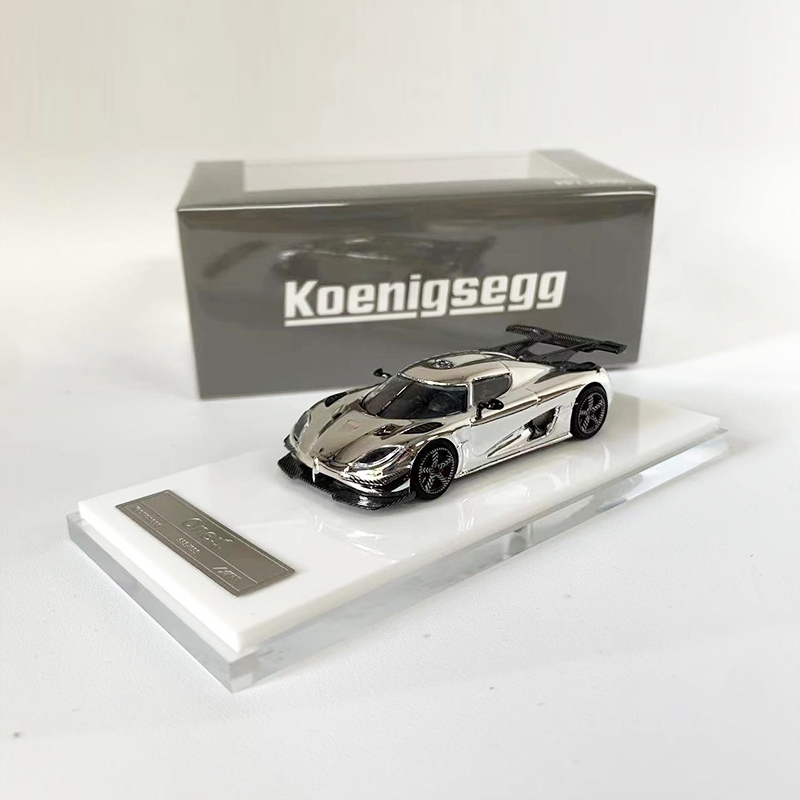 Hkm 1:64 รถโมเดล Koenigsegg Agera One Alloy Die-Cast Vehicle - สีเงิน ...
