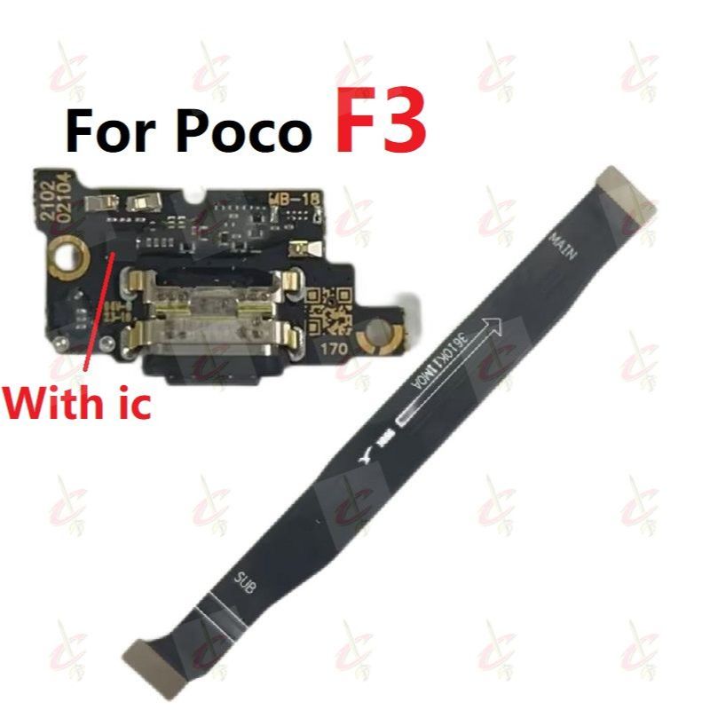 แพรตูดชาร์จ ตูดชาร์จ (Charging board) สําหรับ Poco F3 แพรต่อจอ (Board ...