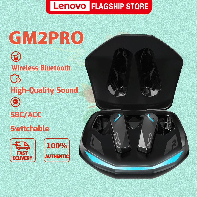【TH จุดสินค้า】Bridio X Lenovo หูฟัง GM2 Pro หูฟังไร้สาย หูฟังบลูทูธชุดหูฟังไร ้ สาย Low Latency ...