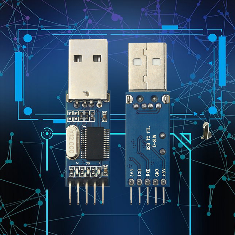 Usb to TTL โมดูล PL2303HX โมดูล STC STM32 ดาวน ์ โหลดสายแปรงสายกลาง 9 ...