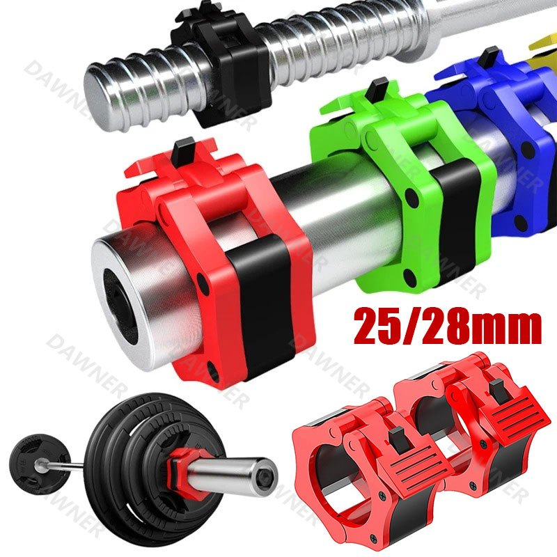 25/28 มม . ตัวล็อค คาน บาร์เบล Fitness Barbell Lock Clamp โอลิมปิค บาร์ ...