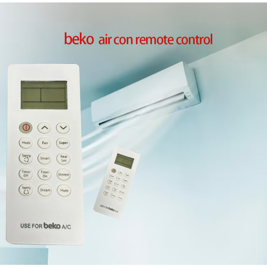 [ราคาถูก] Remote รีโมทแอร์ beko ฟังก์ชั่นอุ่นและเย็น (รีโมทคอนโทรลใหม่ ...