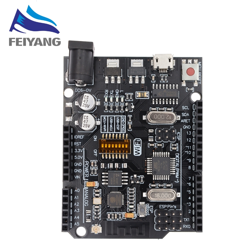 Uno+wifi R3 ATmega328P+ESP8266 (หน่วยความจํา 32Mb), USB-TTL CH340G ... Uno+wifi R3 ATmega328P+ESP8266 (หน่วยความจํา 32Mb), USB-TTL CH340G ...