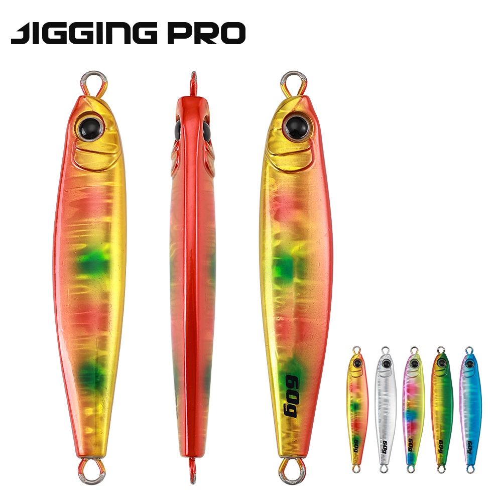 Jiggingpro โลหะ JIG Mucho Lucia Jig 40g 60g 80g ช้า Jig น้ําเค็ม Jigging Lure Light Jingging ตก ...