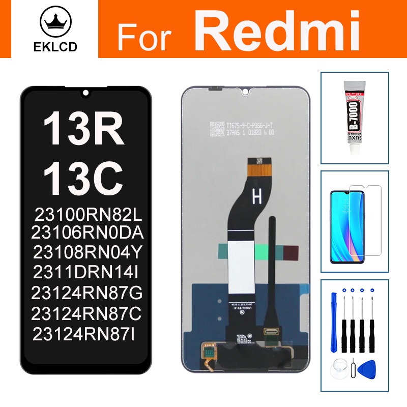 หน้าจอสําหรับ Xiaomi Redmi 13C 13R 5G 23100RN82L 23124RN87G จอแสดงผล ...