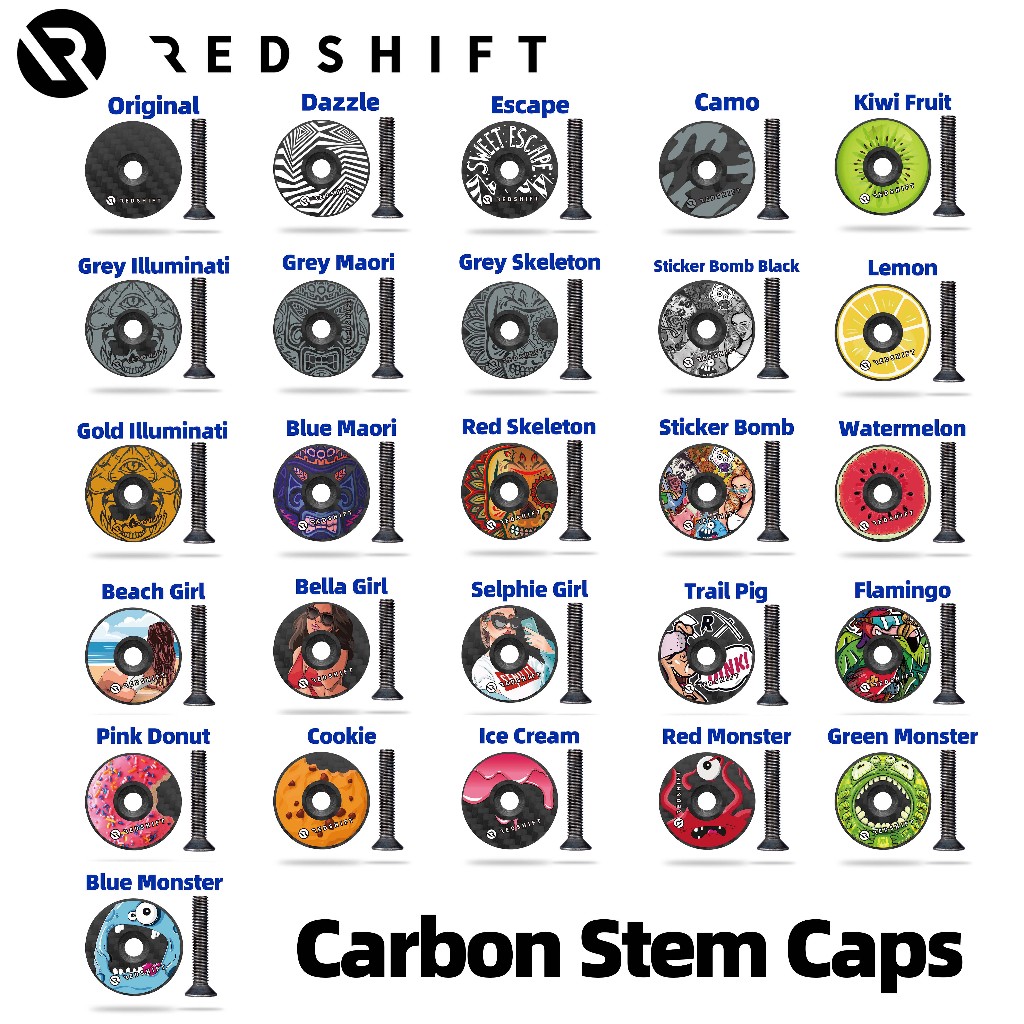 Redshift Carbon stem Caps 32 มม.สกรูไทเทเนียมสําหรับ MTB Mountain Road ...