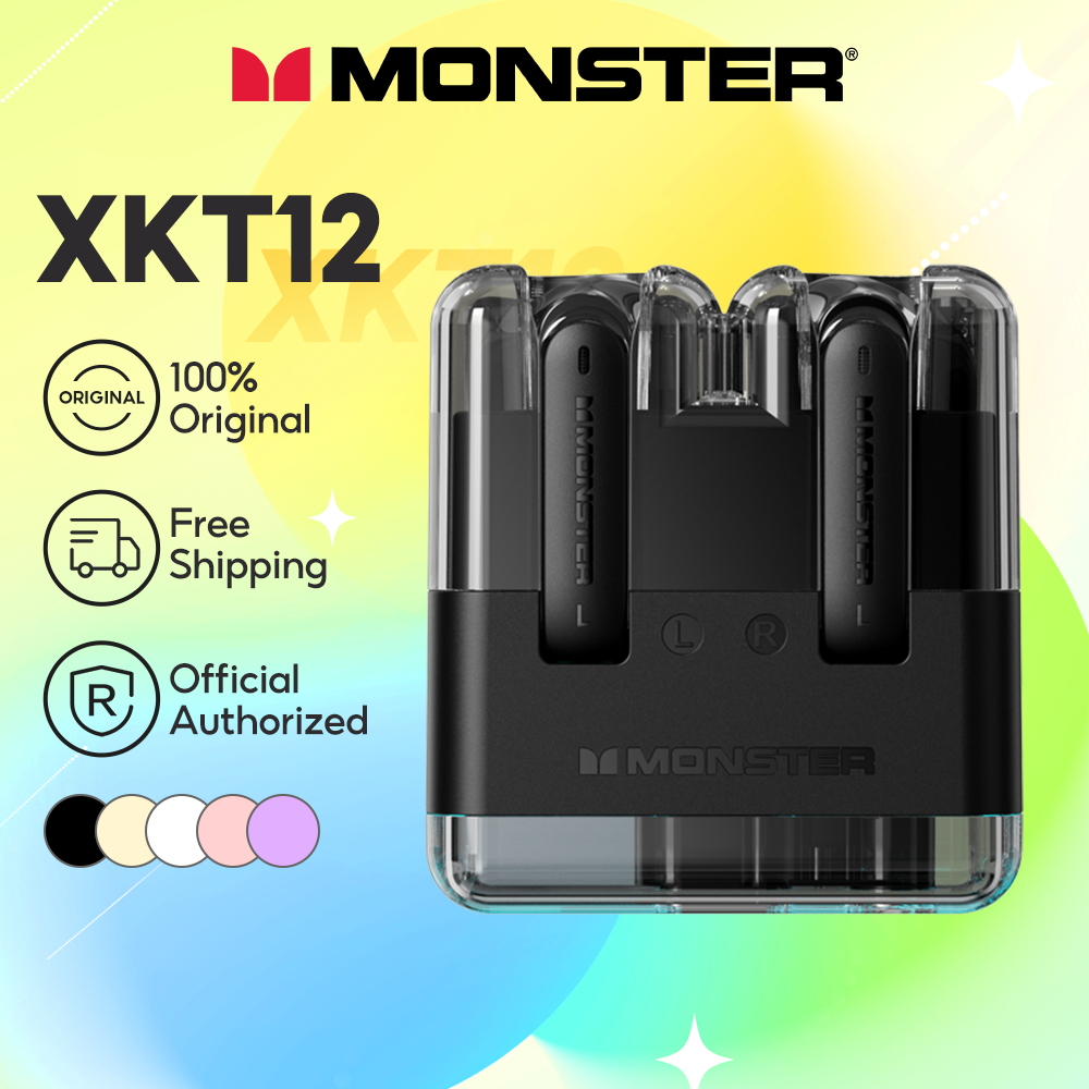 Monster XKT12 TWS หูฟังไร ้ สายบลูทูธ ENC ตัดเสียงรบกวน Hi-Fi สเตอริโอ ...