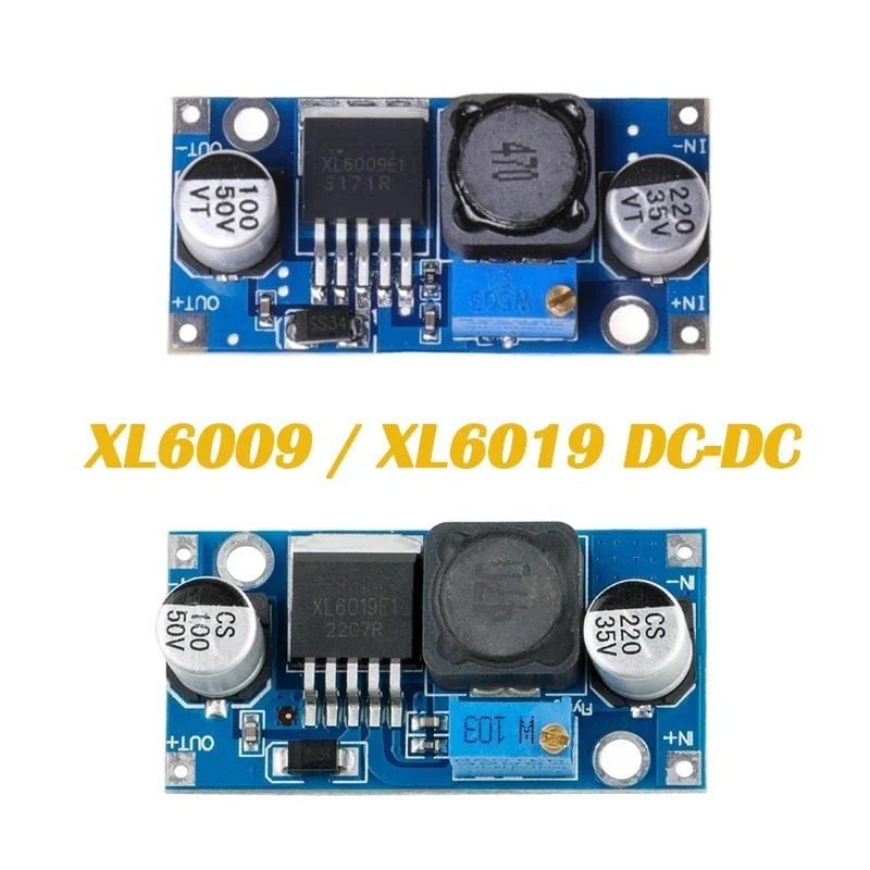 2 ชิ้น XL6019 XL6009 DC-DC Booster โมดูลแหล่งจ่ายไฟเอาต์พุตปรับ Super ...