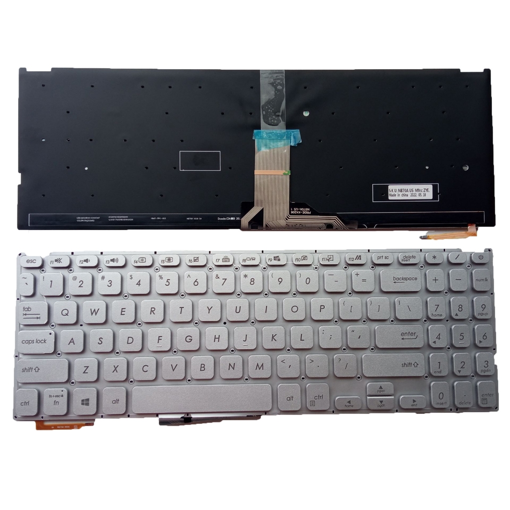 แป้นพิมพ์ US สําหรับ ASUS Vivobook X509 X515 M509 X509F X509U M509 ...
