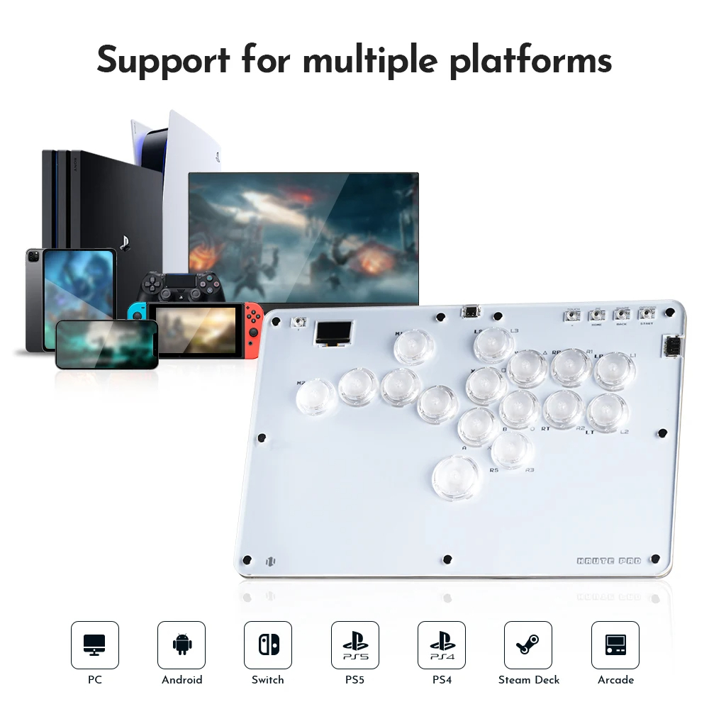 ⭐⭐⭐Haute42 จอยสติ๊กอาเขต Hitbox Controller ปุ่มขอบ leverless อาเขต ...