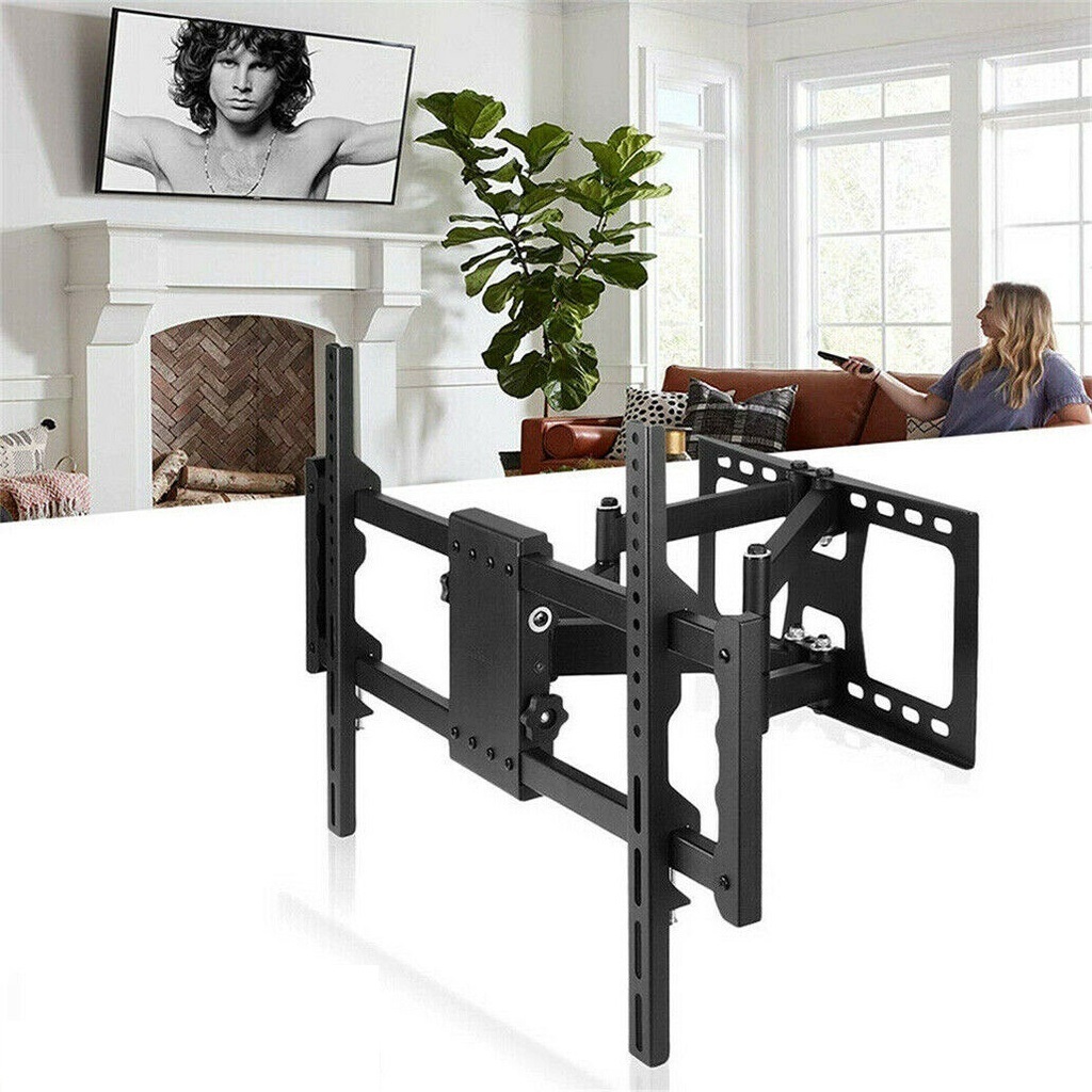 Heavy Duty TV Wall Mount Full Motion Swivel Tilt Bracket ขาตั้งแขนคู่ ...