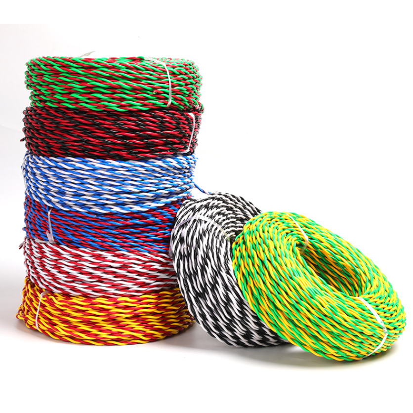 ทองแดงบริสุทธิ์สารหน่วงไฟในครัวเรือนมาตรฐานแห่งชาติ ZC-RVS 2X1 ด้ายดอกไม้เกลียวเกลียวเกลียว ...