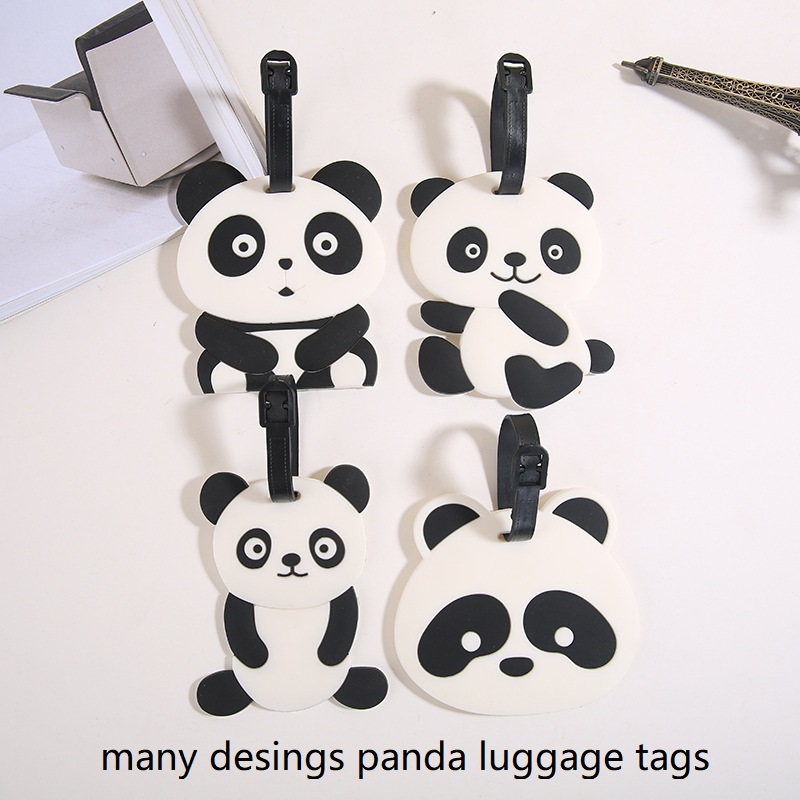 21 รูปแบบ Panda การ์ตูน Boarding Pass กระเป๋าเดินทางการ์ตูนแท็กกระเป๋า ...