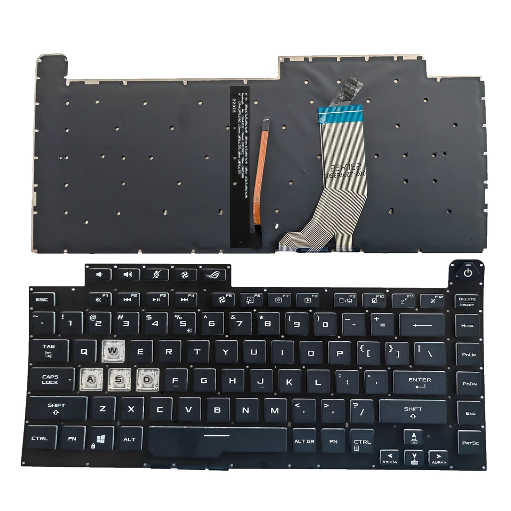 US Backlit คีย์บอร์ดสําหรับ Asus ROG Strix G531 G531G G531GT G15 G512 ...