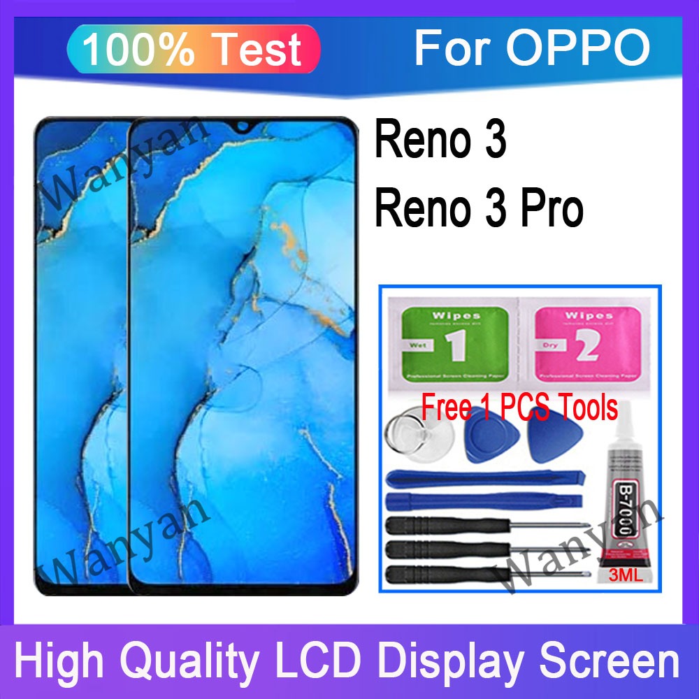หน้าจอ LCD AMOLED ดั้งเดิม OPPO Reno 3 4G Reno 3 Pro 4G เปลี่ยนแบบ ...