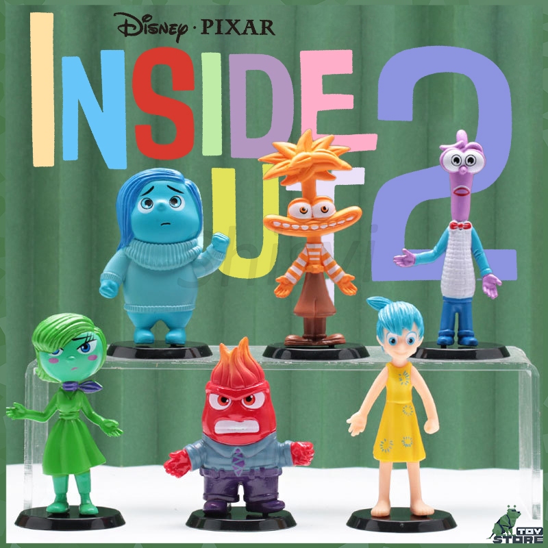 6 Pcs inside out figure นภาพยนตร ์ ภายในออก 2 ตัวเลขการกระทําชุด ...