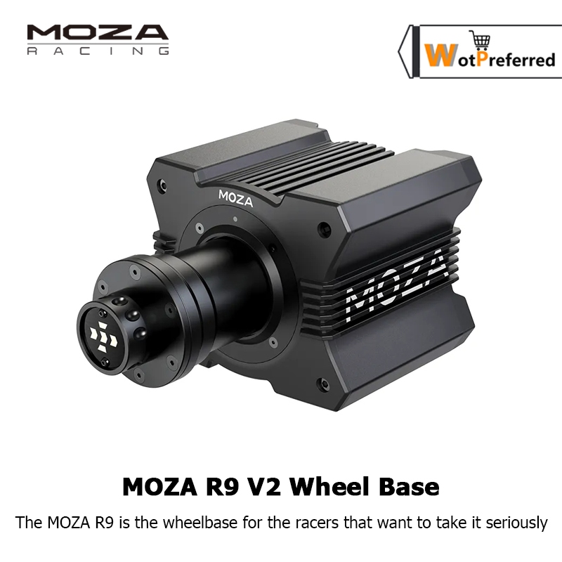Moza Racing R9 V2 ฐานล้อไดรฟ์โดยตรงฐานล้อ 9 N·m ของแรงบิดพร้อมตัวเรือนอ ...