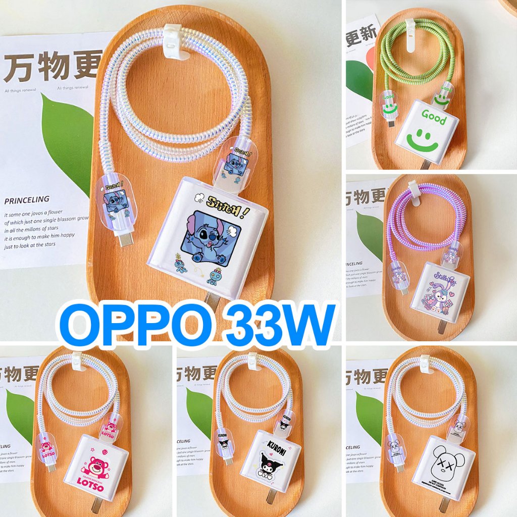 เคสโทรศัพท์มือถือ แบบนิ่ม สีเทา ป้องกันสายชาร์จ oppo 33w Android Type C ...