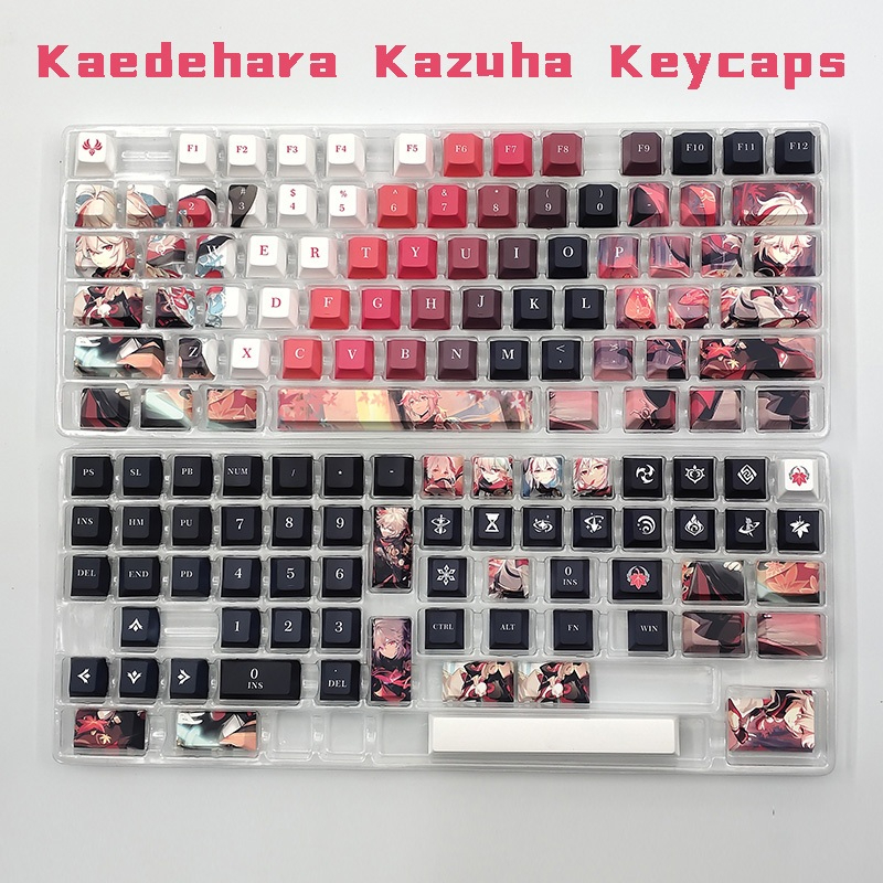 Genshin Impact Furina Keycaps PBT Dye-sub Cherry Profile Keycap Custom ...