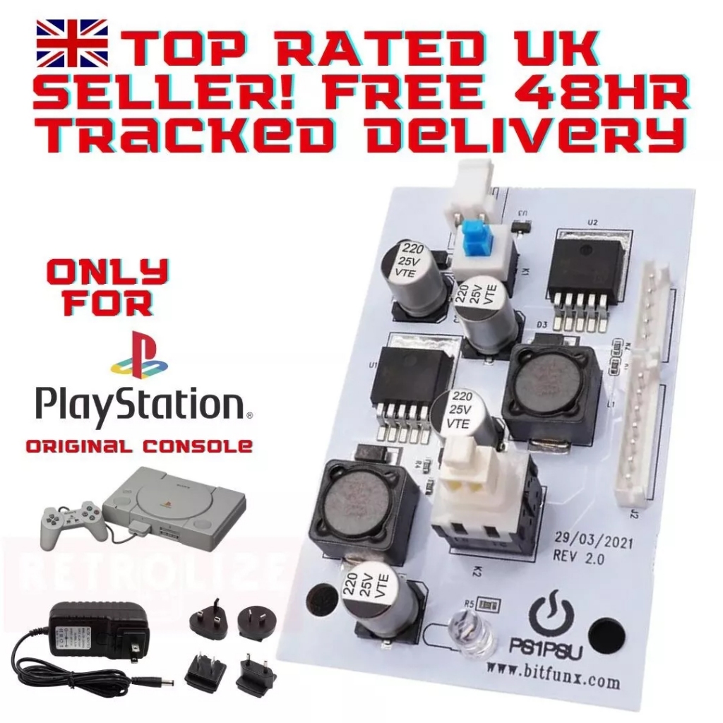 Playstation 1 PSU ภายใน v2.0 - บอร์ดจ่ายไฟทดแทน/อัพเกรด | Shopee Thailand