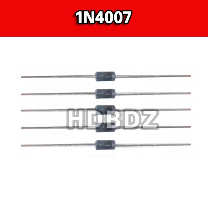 100pcs 1N4007 IN4007 DO-41 วงจรเรียงกระแสไดโอด 1A 1200V IC | Shopee ...