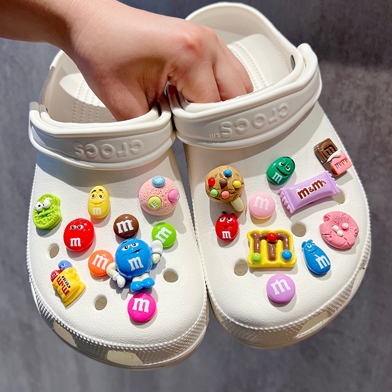 Crocs Jibbitz Charm M Bean series อุปกรณ์ตกแต่งรูรองเท้าแบบ DIY อุปกรณ์ ...