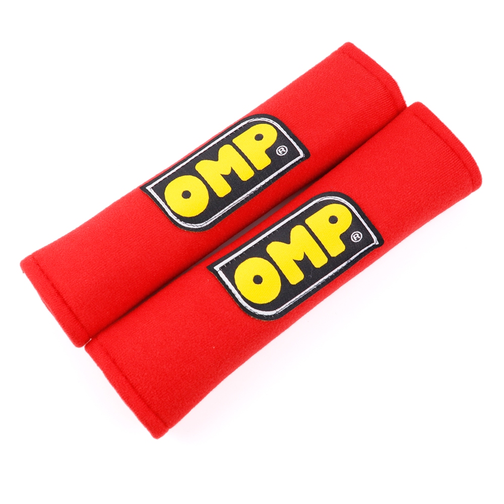2pcs JDM OMP ผ้าฝ้ายเข็มขัดนิรภัย Soft Harness Pads เข็มขัดนิรภัยไหล่สี ...