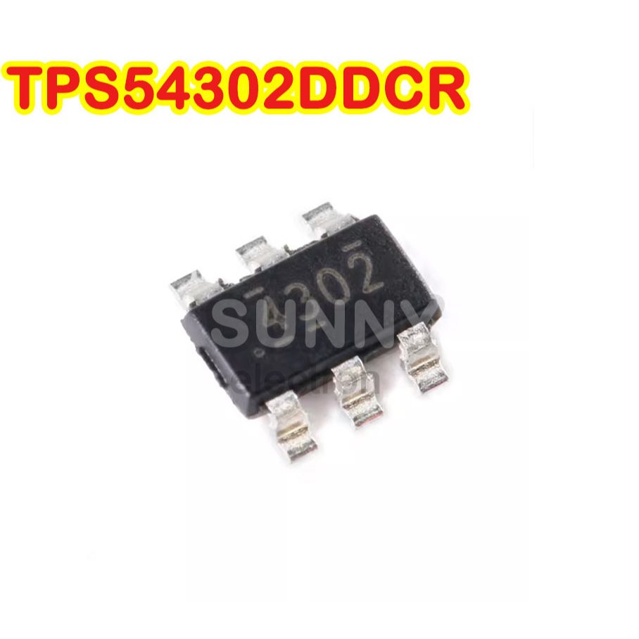 2pcs TPS54302DDCR สวิทช์แรงดันไฟฟ้า IC ชิปการพิมพ์หน้าจอ 4302 SMD SOT23 ...