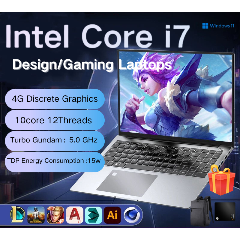 ใหม่ ASUS Intel Core i7 RAM 16GB SSD 256 Windows 11 สําหรับเกม ...
