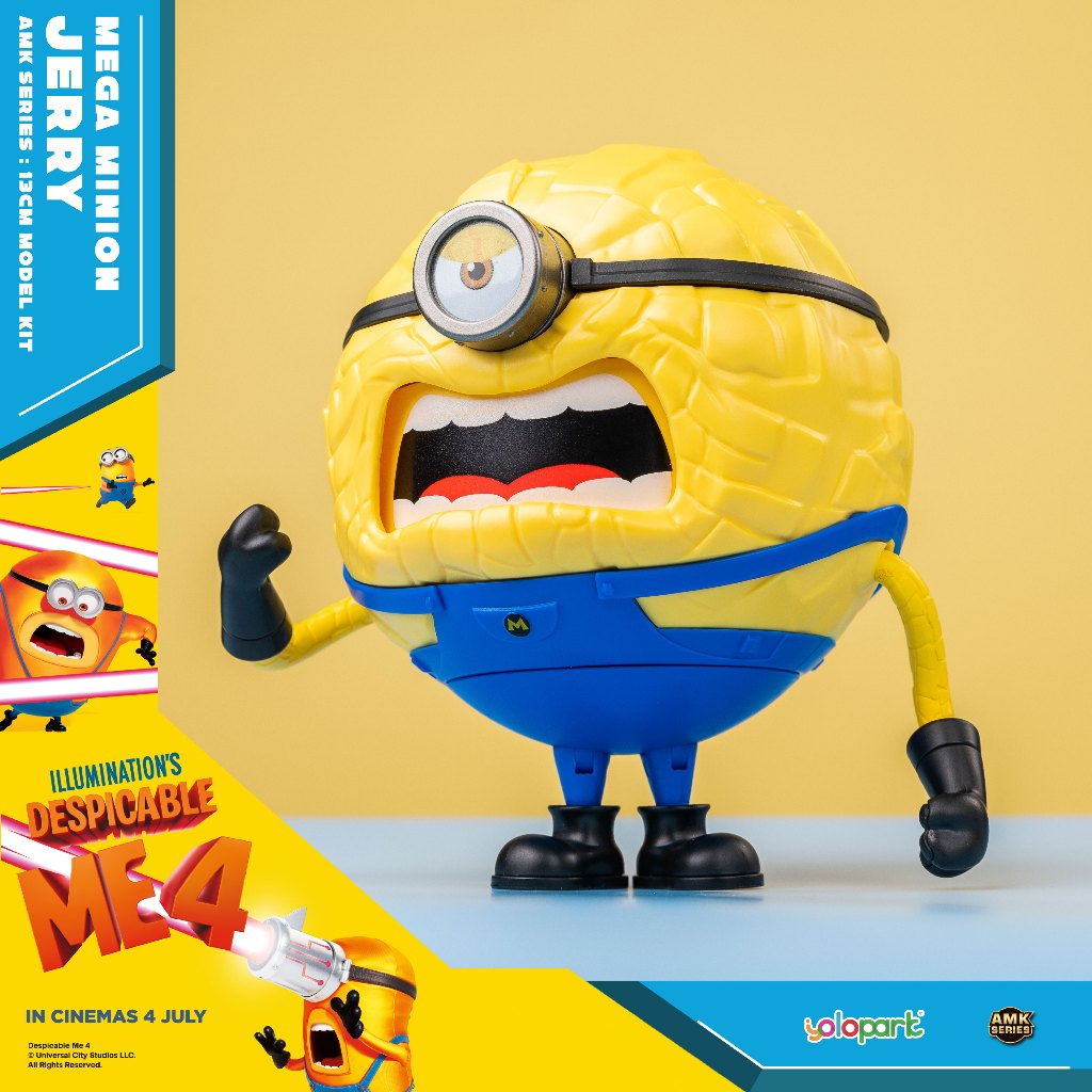 YOLOPARK AMK Series Despicable Me 4 Mega Minion Jerry Model Kits ...