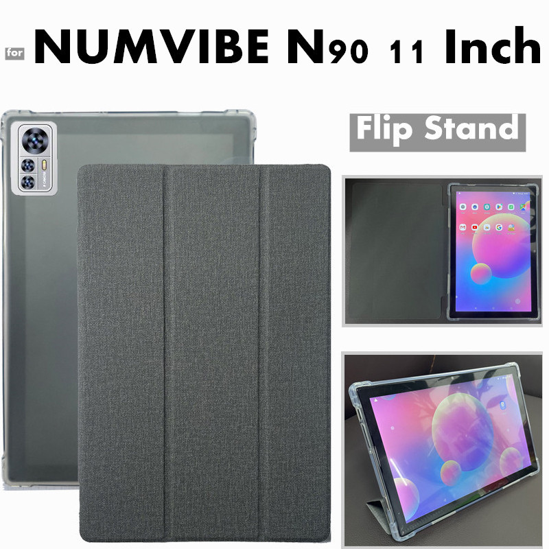 for NUMVIBE N90 Pro 11 Inch Android Flip Leather Case Ultra-Thin Three ...