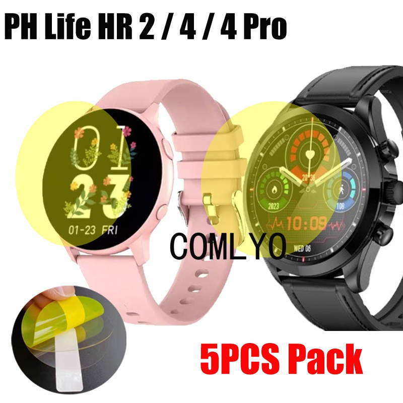 สําหรับ PH Life HR 4 PRO HR2 ป้องกันหน้าจอสมาร์ทวอท์ชฝาครอบบางเฉียบ HD ...