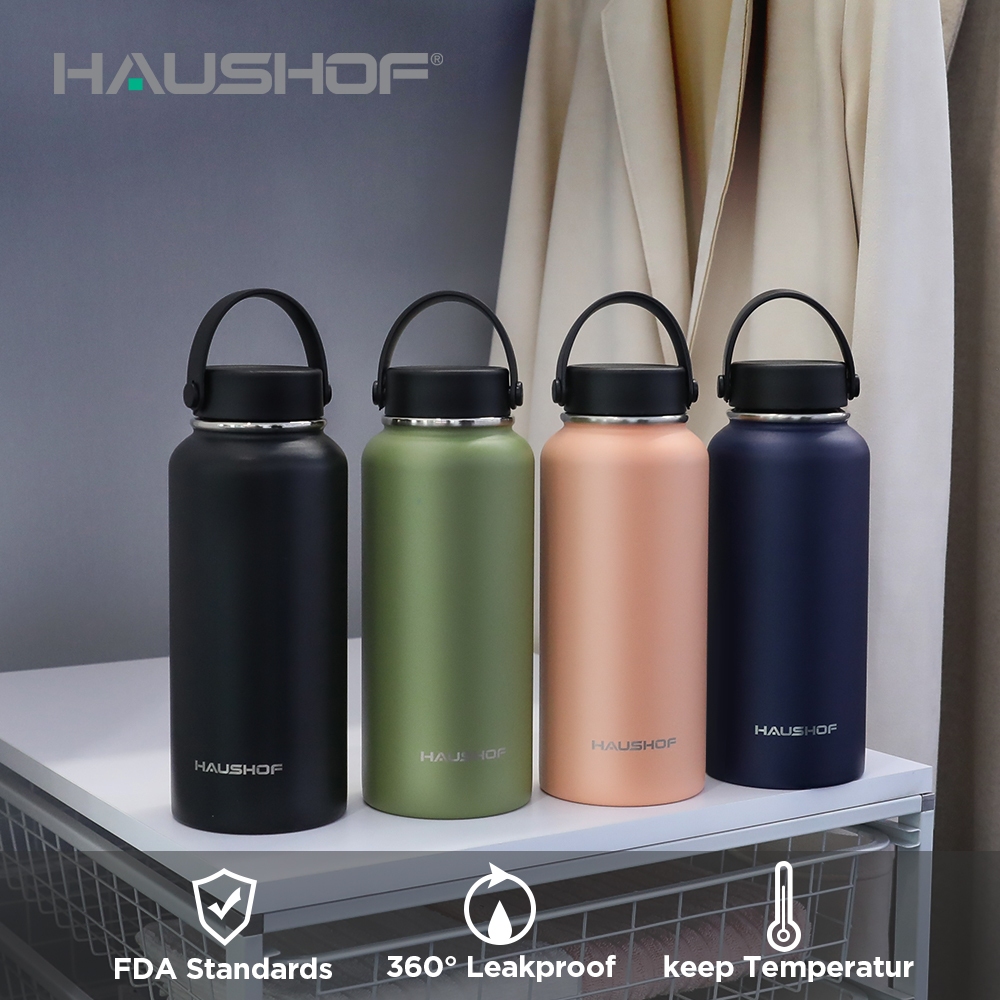 Haushof 32oz 950ml ขวดน้ําสแตนเลสความจุแก้วน้ําเย็นแก้วเก็บความเย็น | Shopee Thailand