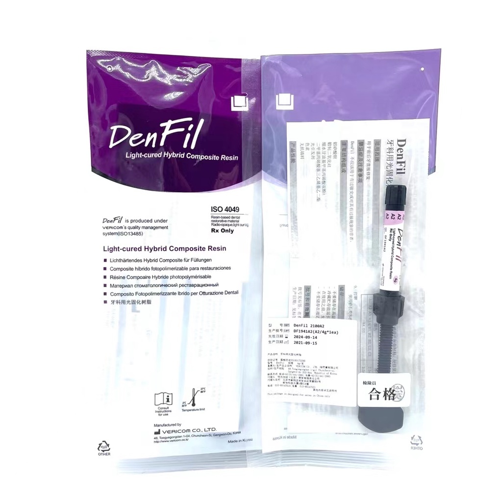 4g/syringe Vericom Denfil Light Cured Hybrid Composite Resin | Shopee ...