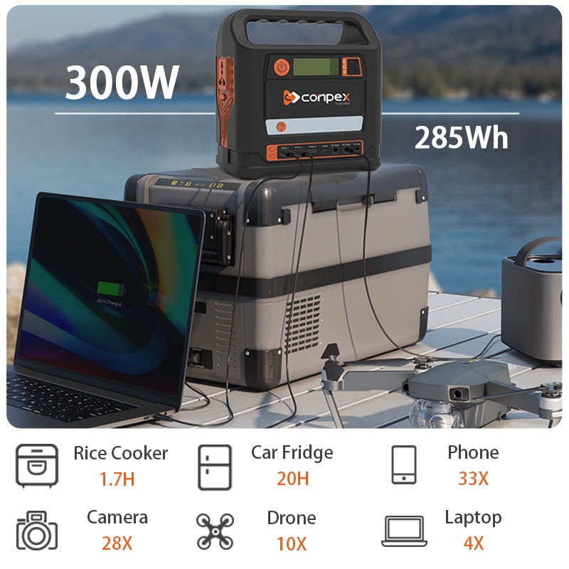 RTS Stock Conpex 300W แหล่งจ่ายไฟกลางแจ้ง Camping trip Power supply ...