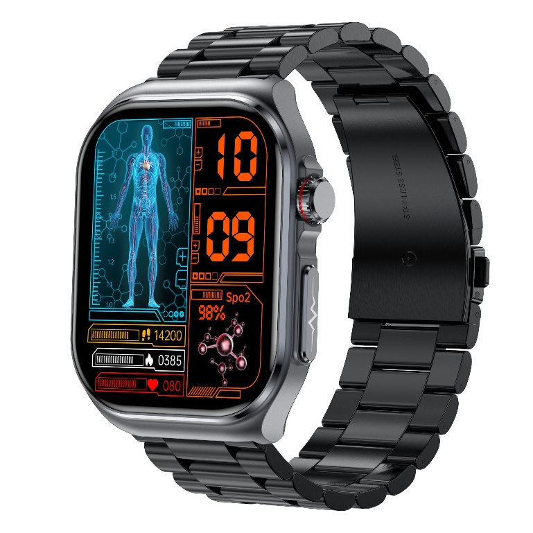 Et585 สมาร์ทวอท์ช 2.04 นิ้วหน้าจอ Amoled ECG การตรวจสอบหนึ่งคลิก ...