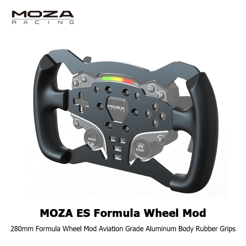 Moza Racing ES Formula Wheel Mod 280 มม. ตัวอลูมิเนียมเกรดการบิน ออกแบบมาเป็นพิเศษและดัดแปลง ...