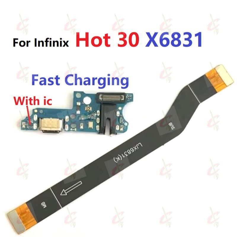 แพรตูดชาร์จ ตูดชาร์จ (Charging board) สําหรับ Infinix Hot 30 แพรต่อจอ (Board Flex) X6831 ...