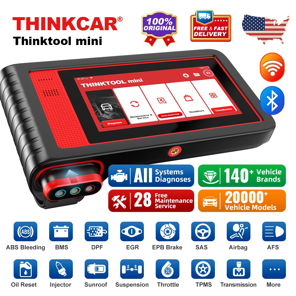 Thinkcar Thinktool Mini เครื่องมือสแกนแบบสองทิศทาง OBD2 เครื่องมือสแกน ...