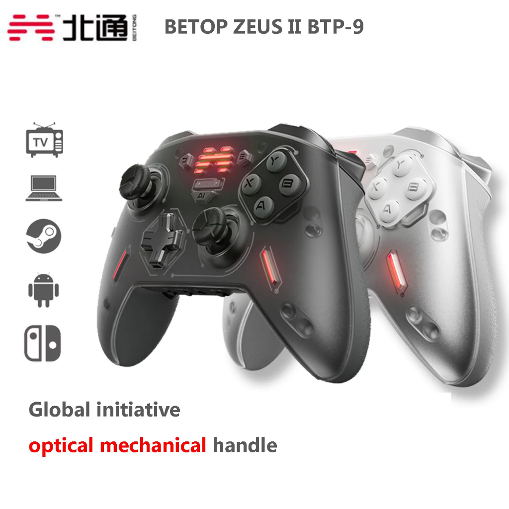 Original Betop Gamepad Zeus 2บลูทูธบลูทูธบลูทูธไร้สายจอยควบคุมเกมสำหรับ Nintendo Switch Steam ...