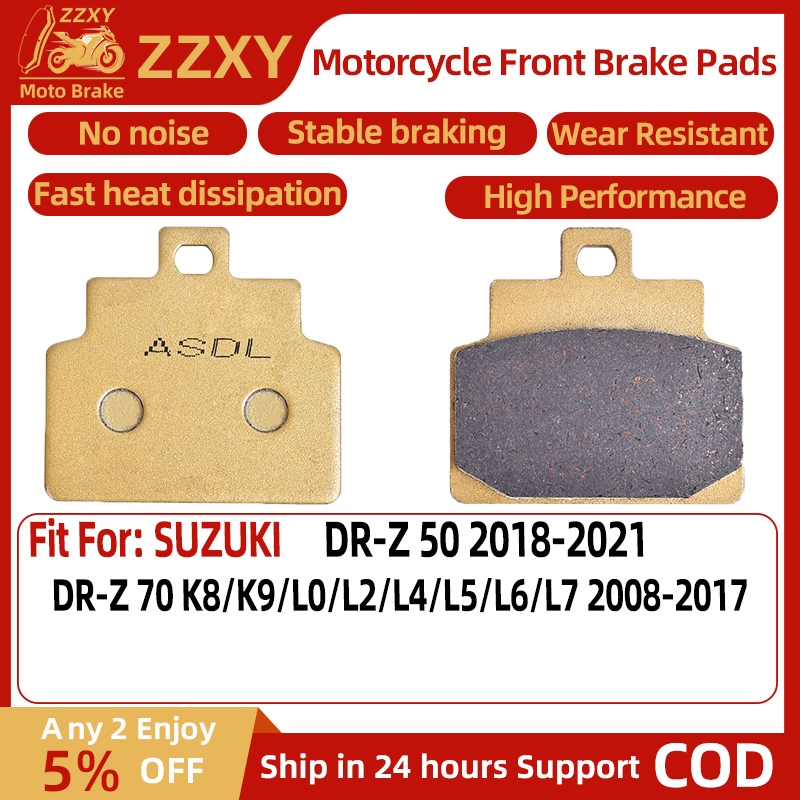 1 คู่รถจักรยานยนต์เบรคด้านหน้าสําหรับ SUZUKI DR-Z 50 2018-2021 DR-Z 70 ...