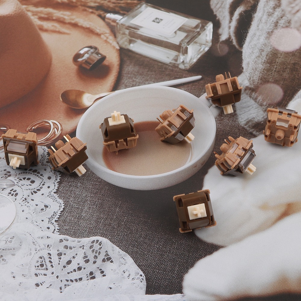 -LW- Aula x Huano Caramel Latte V2 Switch Linear Customized Keyboard ...