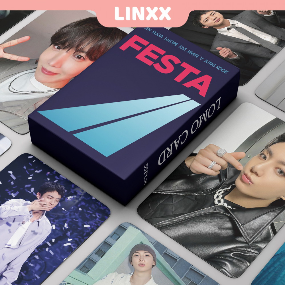 Linxx 55 ชิ้น BT-S 2024 Festa MONOCHROME อัลบั้ม Lomo Card Kpop Photocard โปสการ์ด Festa 10Th ...