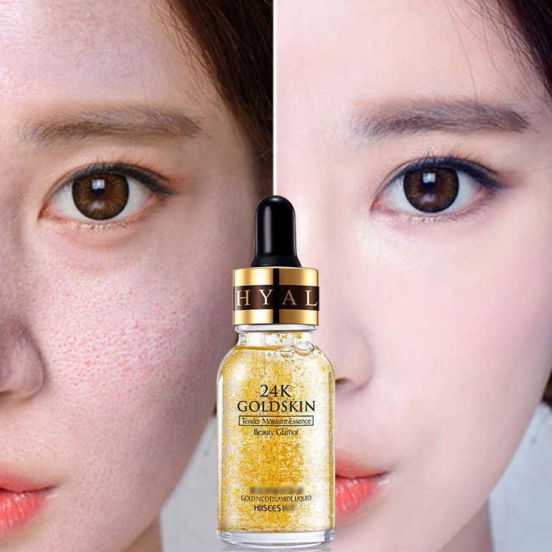 PY.th Hansel เซรั่มบำรุงหน้า เซรั่ม 24K Gold Foil ให้ความชุ่มชื้นลดริ้ว ...