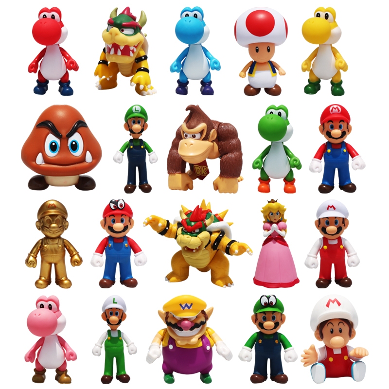 47 สไตล์เกม Super Mario Odyssey รูป Mario Luigi Bowser Koopa Yoshi ...