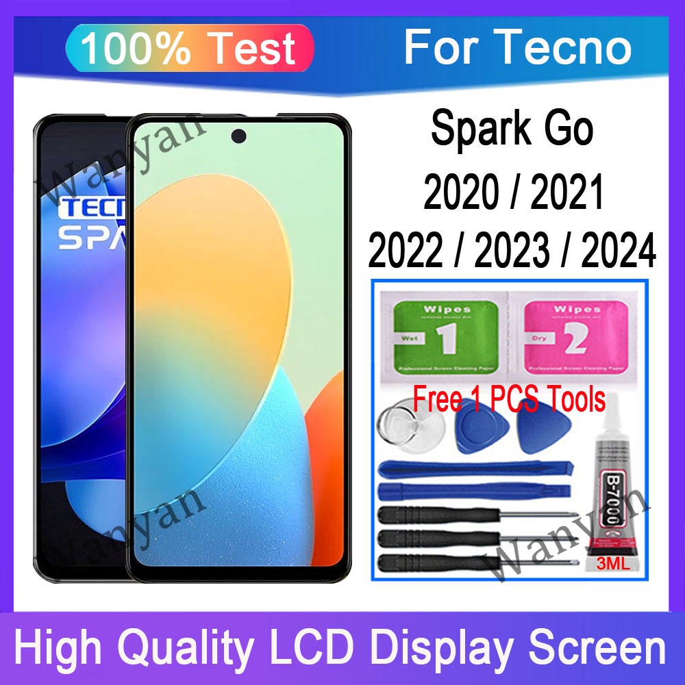 หน้าจอ LCD ดั้งเดิม Tecno Spark Go 2020 2021 2022 2023 2024 เปลี่ยนแบบสัมผัส | Shopee Thailand